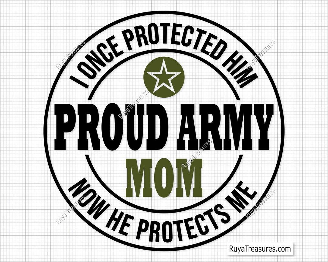 Proud Army Mom Svg, Military Mom Svg, Army Family Svg, Army Support Svg ...