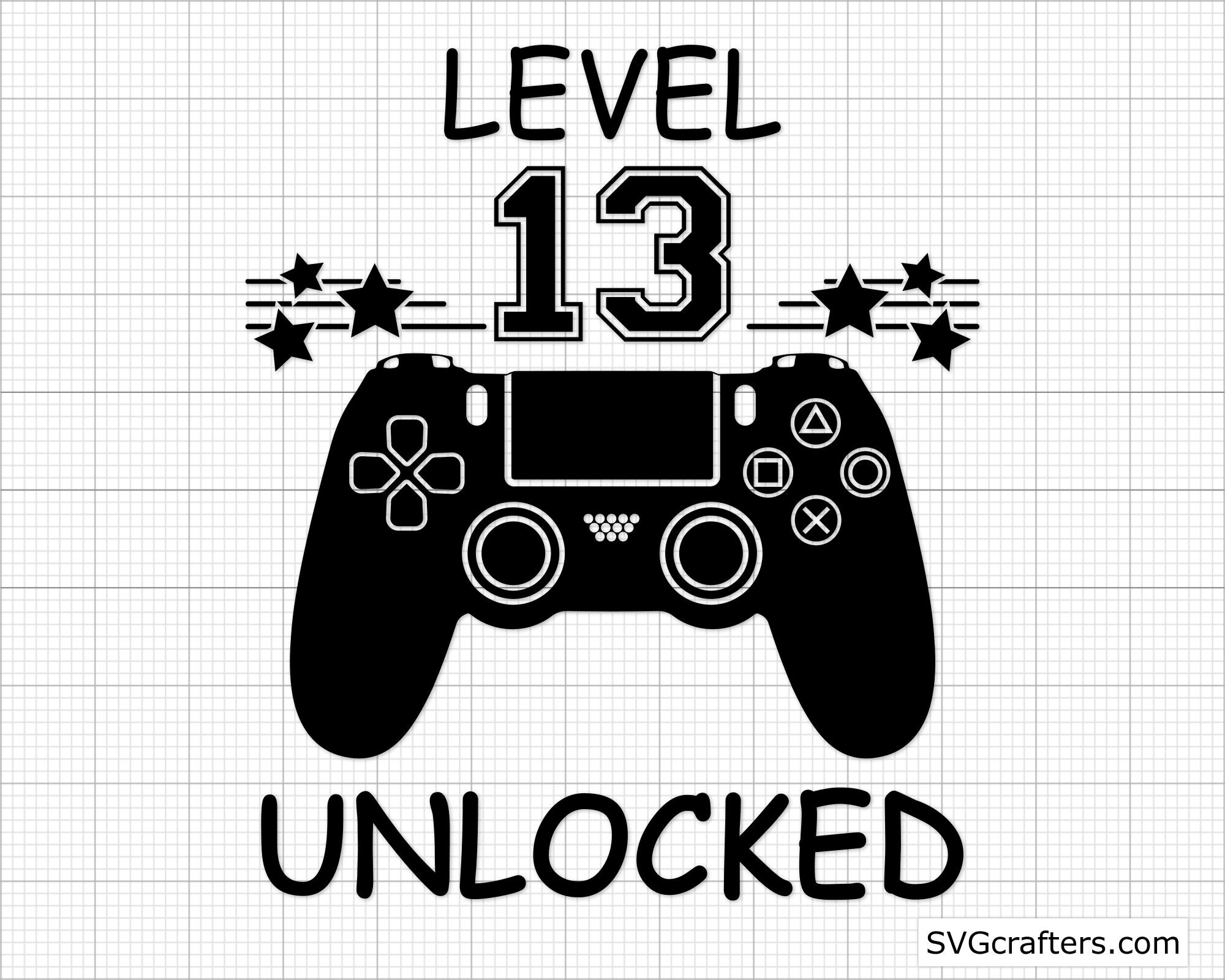 Level 13 Unlocked Svg 13th Birthday Svg Birthday Girl Svg - Etsy