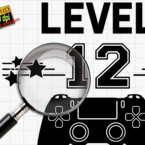 Level 12 Unlocked Svg Png, 12th Birthday Svg, My 12th Birthday Svg ...