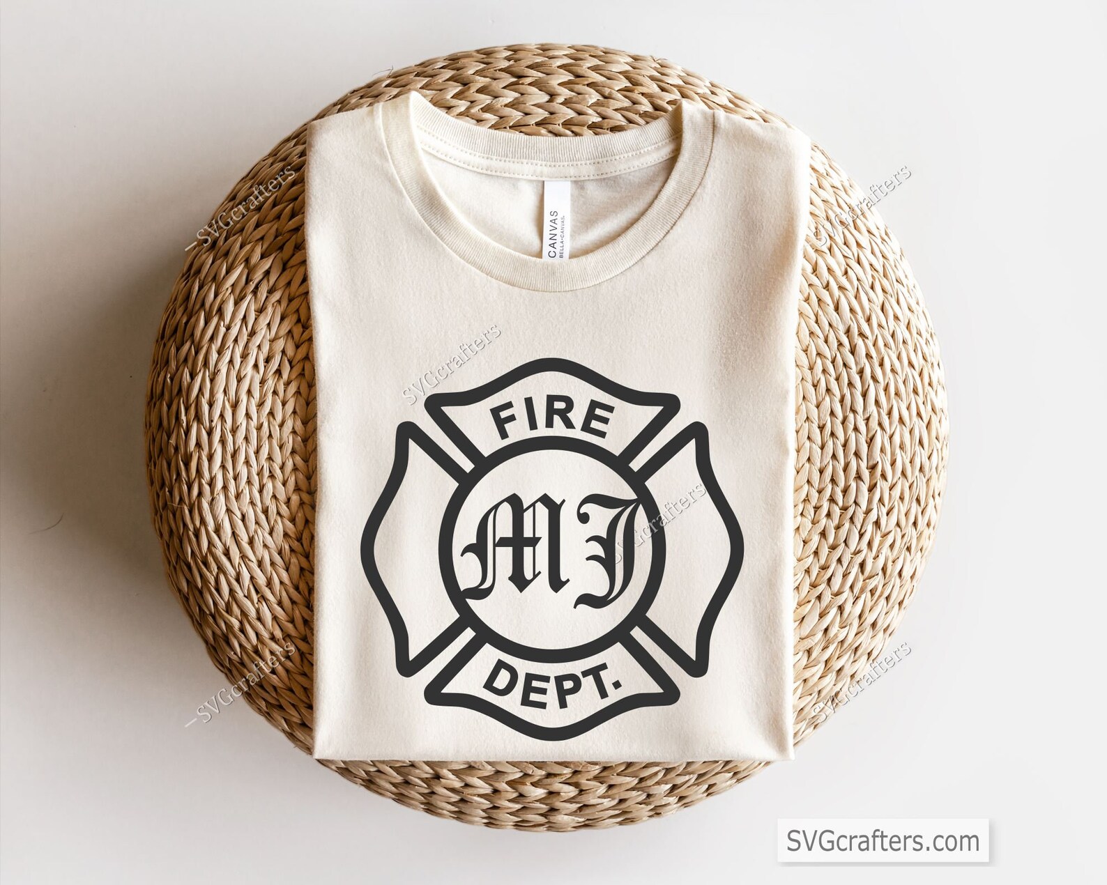 Custom Number With Fire Dept Svg, Firefighter Svg, Maltese Cross Svg ...