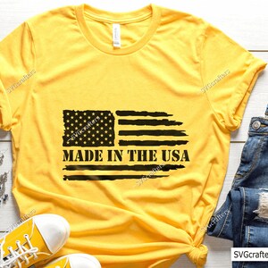 Made in the USA American Flag Svg, American Flag Svg, 4th of July Svg ...