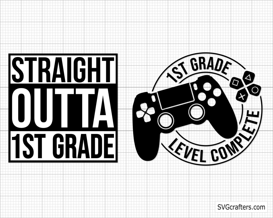 1st Grade Level Complete Svg, Kindergarten Svg, 1st Grade Svg, Back to ...