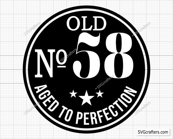 58th Birthday Svg Png 58th Svg Aged to Perfection Svg 58 - Etsy