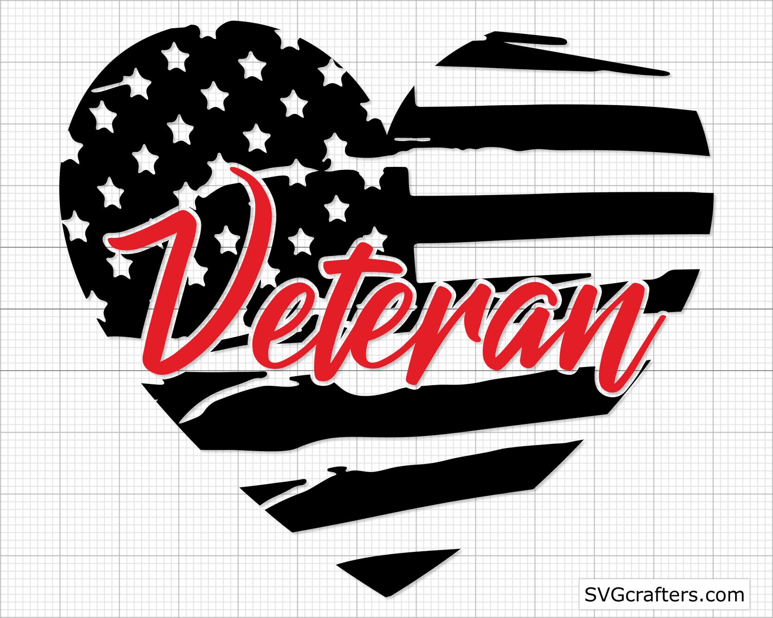 Veteran Heart Svg Military Svg Patriotic Svg Veteran Png - Etsy