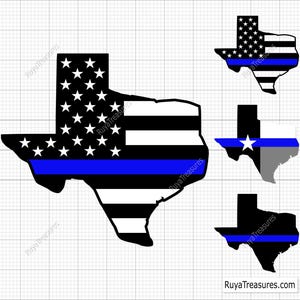 Texas Thin Blue Line Svg, Texas Police Svg, Texas State Svg, Texas Png ...
