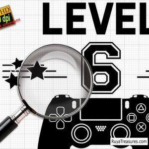 Level 6 Unlocked Svg, 6th Birthday Svg, My 6th Birthday Svg, Sixth ...