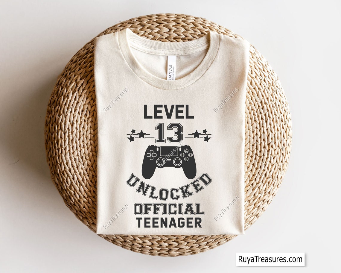 Level 13 Unlocked Official Teenager Svg, 13th Birthday Svg, Birthday ...