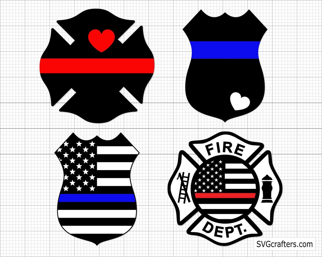 First Responder Badge Svg, 911 Svg, First Responders Svg, Essential ...