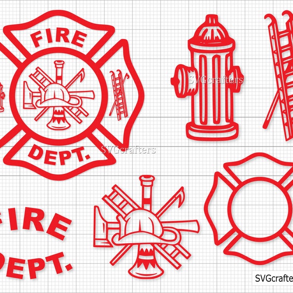 Fire Department Patch Svg - Etsy