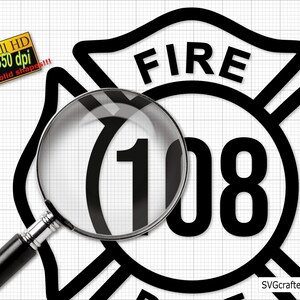 Custom Number With Fire Dept Svg Firefighter Svg Maltese - Etsy