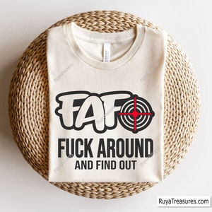 FAAFO FAFO Fuck Around Find Out Crosshair Svg, Faafo Crosshair Svg, 2nd ...