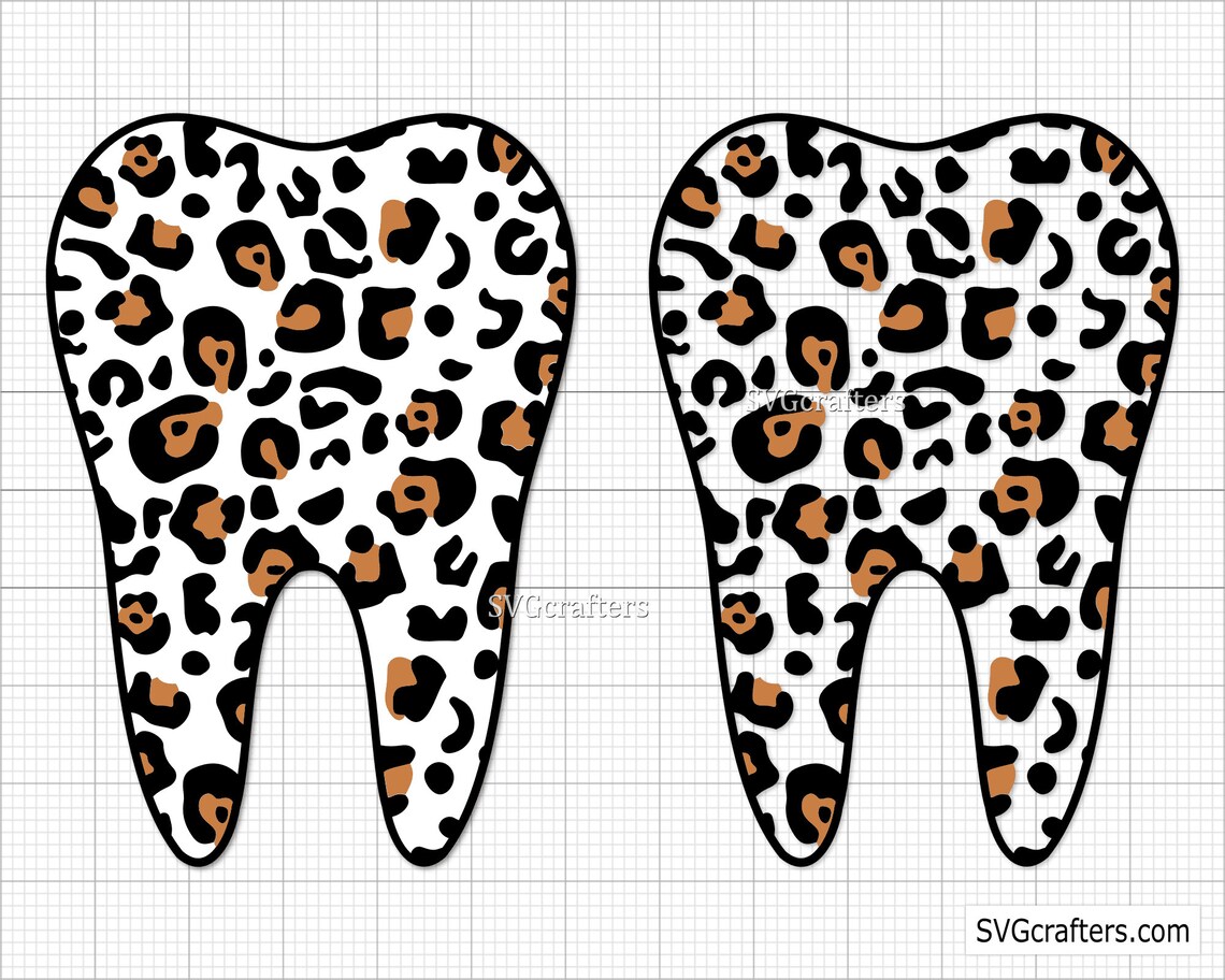Tooth Svg Dental Svg Teeth Svg Dentist Tooth Svg Leopard - Etsy