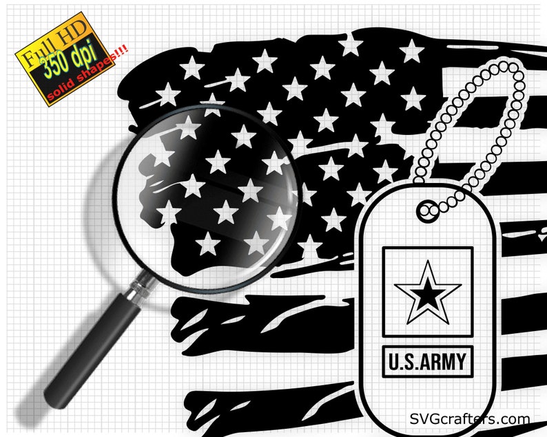 Army Dog Tag Svg Png Army Svg Military Svg Dog Tags Svg | Etsy