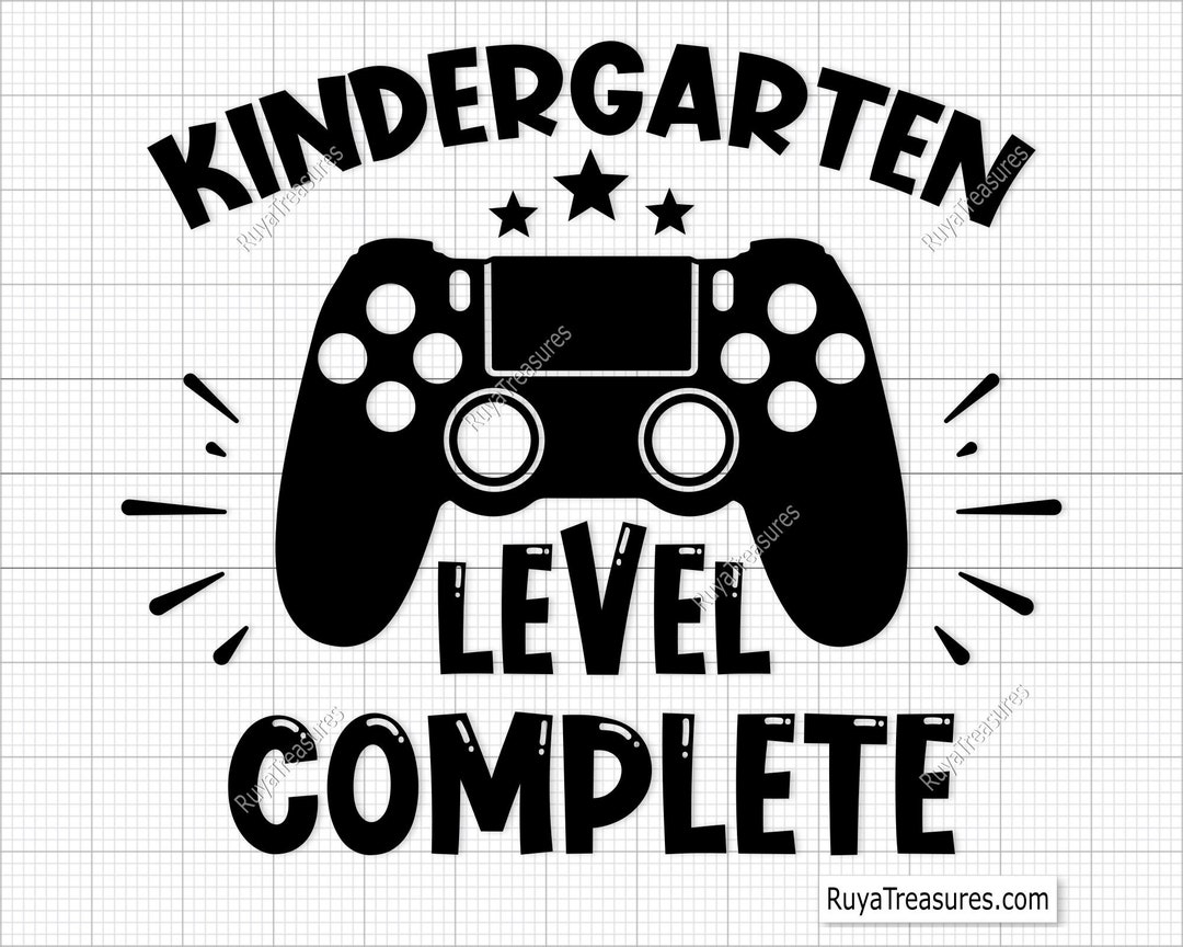 Kindergarten Level Complete Svg Png, 1st Grade Svg, 1st Grade Svg, Back ...