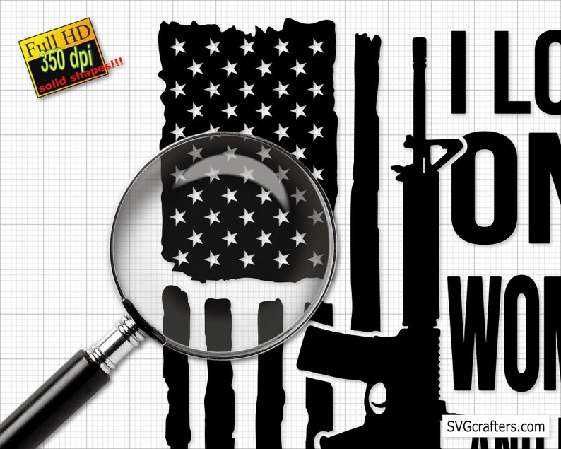 I Love One Woman and Many Guns Svg Rifle Flag Svg Guns Svg - Etsy
