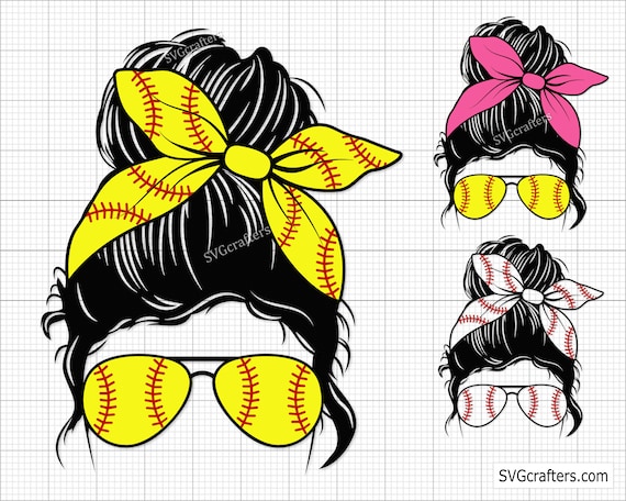 Softball Mom Svg Softball Svg Baseball Mom Svg Softball Etsy