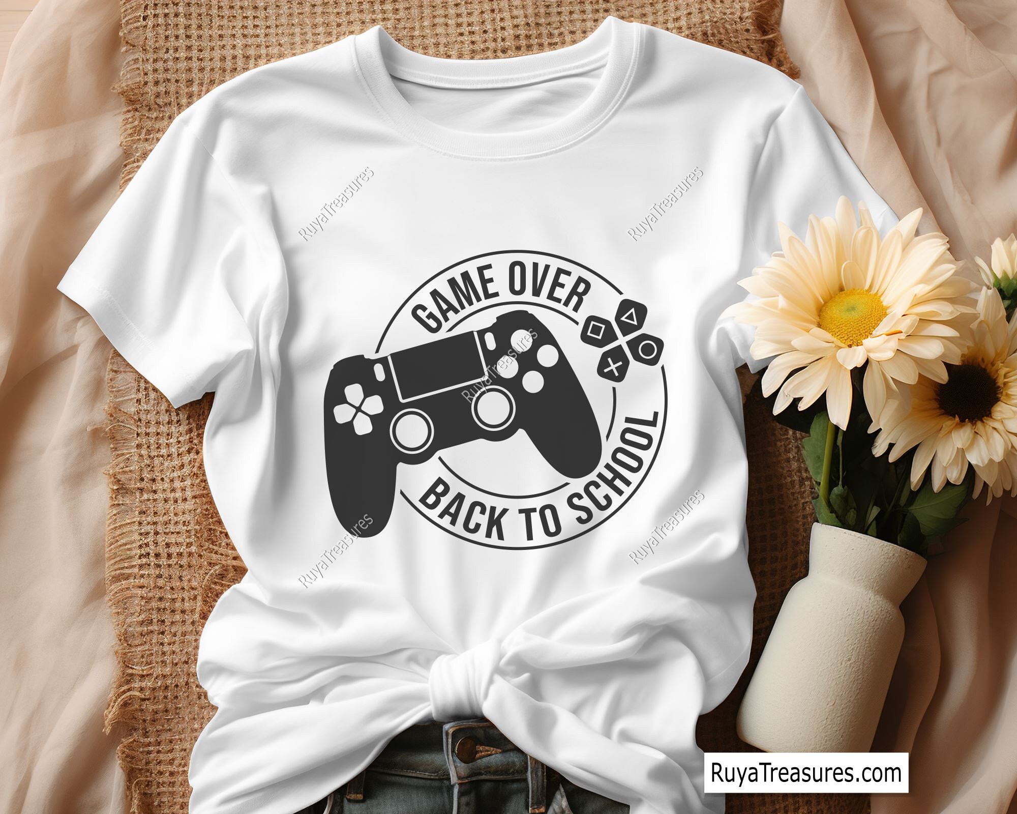 Game Over Back to School Svg Png, First Day of School Svg, Gaming Svg ...