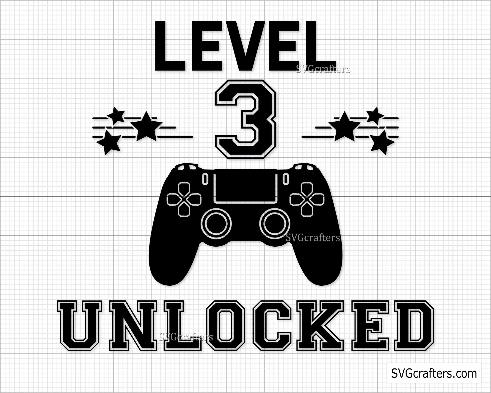 Level 3 Unlocked Svg 3rd Birthday Svg My 3rd Birthday Svg - Etsy