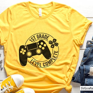 1st Grade Level Complete Svg, Kindergarten Svg, 1st Grade Svg, Back to ...