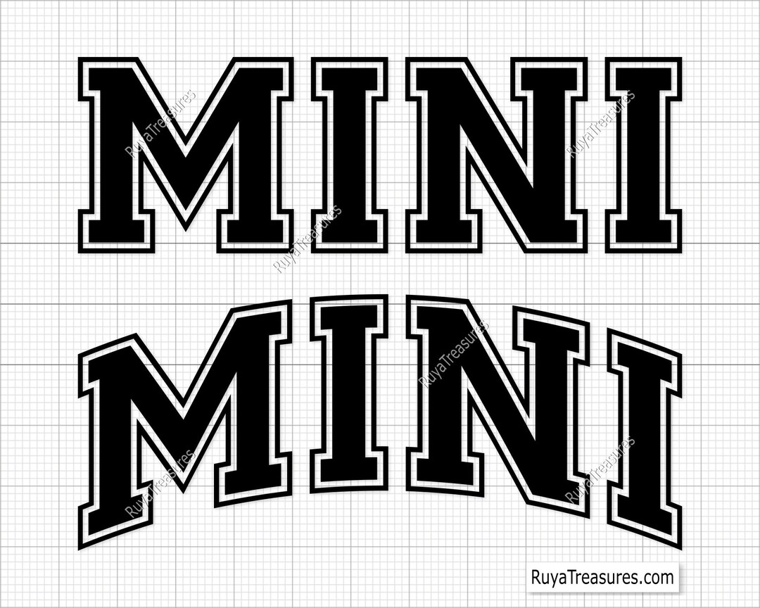 Mini Varsity Svg Png, Mama Mini Svg Png, Mini Arched Text Svg Png, Mini ...