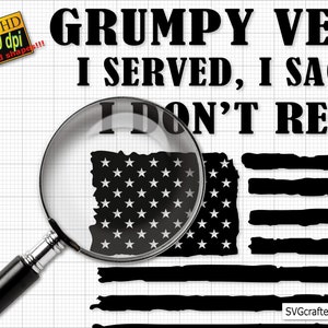 I Am A Grumpy Veteran Svg Veteran Svg Military Svg - Etsy