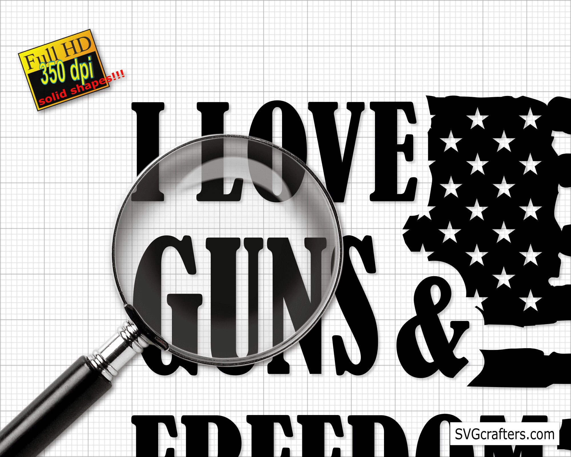 I Love Guns and Freedom Svg Png Rifle Flag Svg Guns Svg 2nd - Etsy