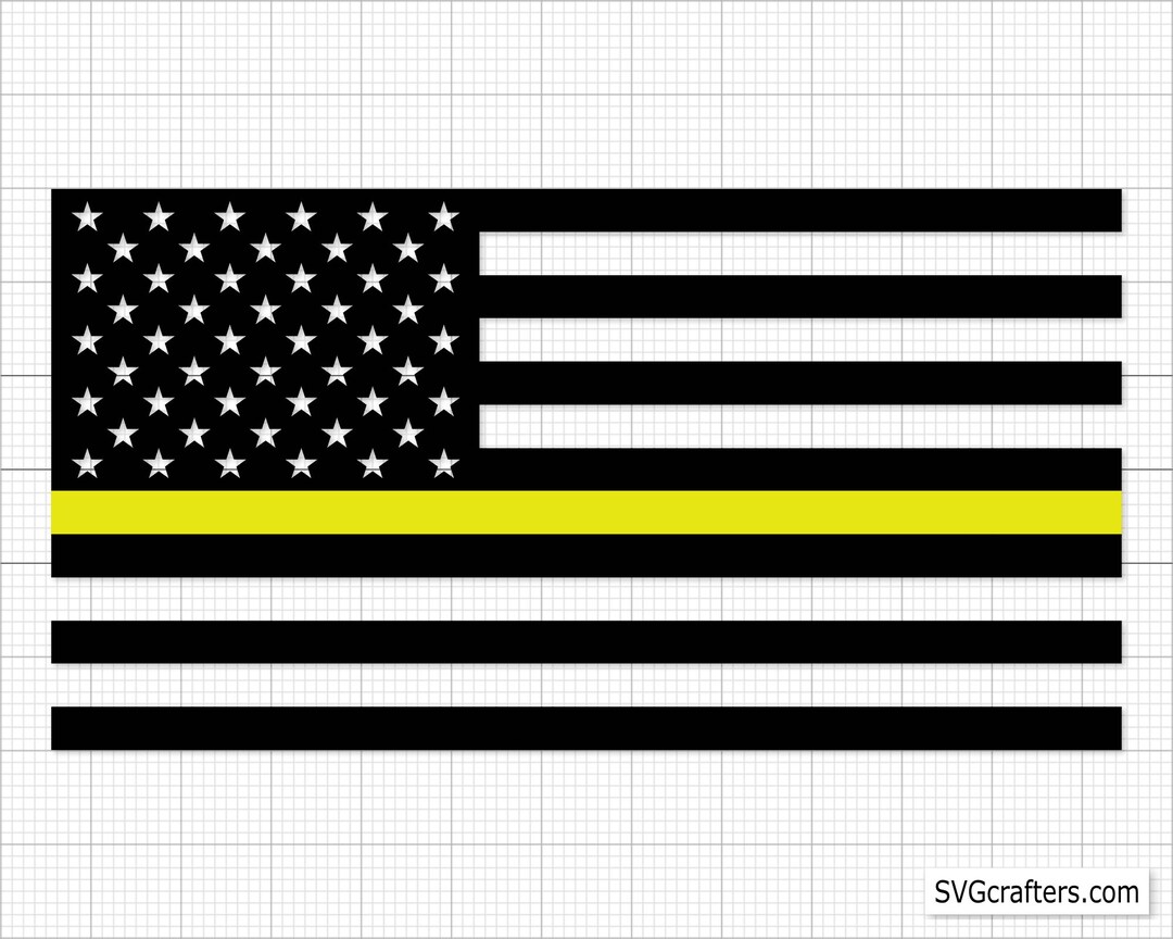 Thin Yellow Line Svg, 911 Dispatcher Svg, Thin Gold Line, Dispatch Svg ...