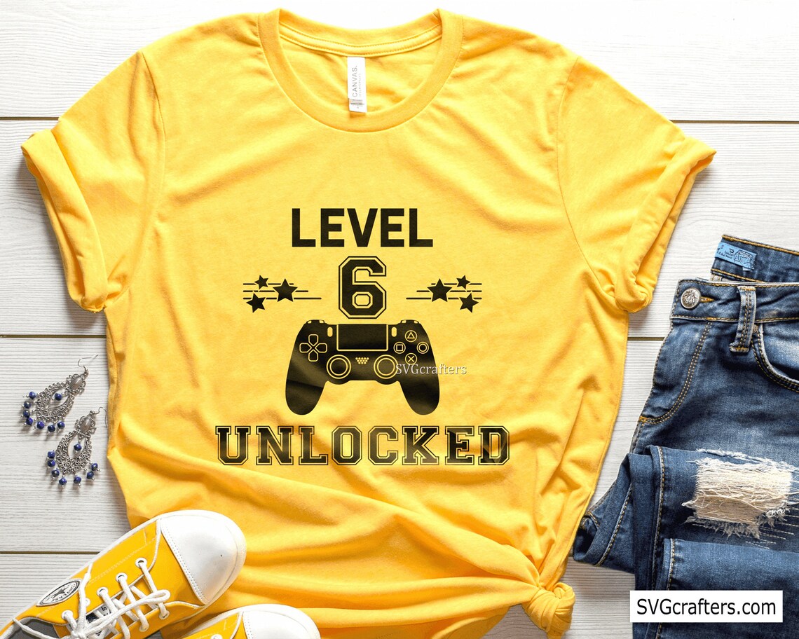 Level 6 Unlocked Svg 6th Birthday Svg My 6th Birthday Svg - Etsy