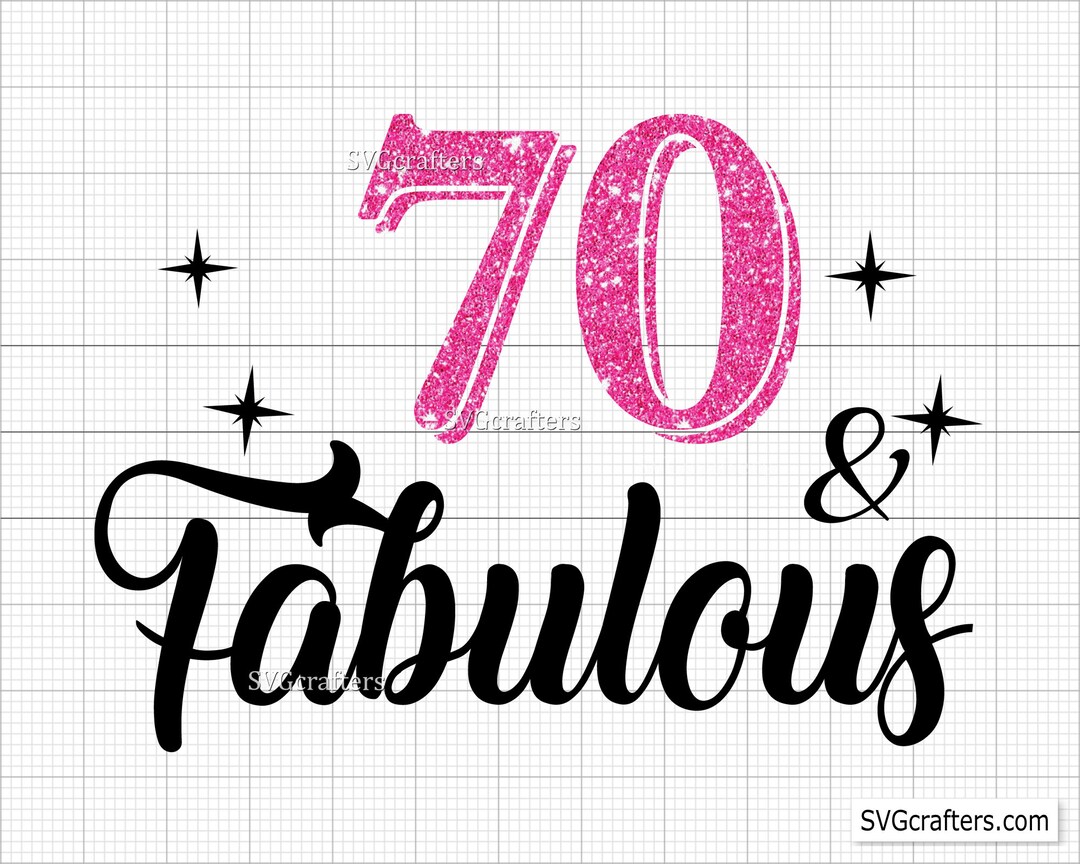 70th Birthday Svg, 70th Svg, Old Number 70 Svg, 70th Cut File for ...