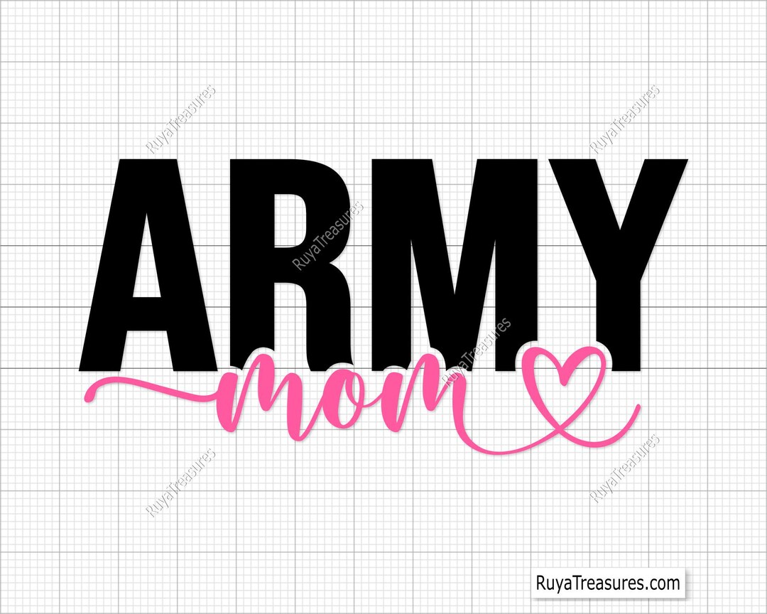 Army Mom Svg Png, Proud Army Mom Svg, Military Family Svg, US Army ...