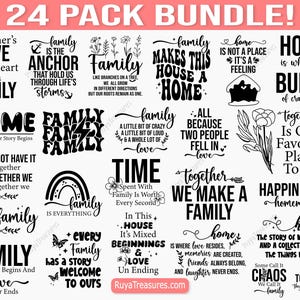 Family Quote Svg, Blessed Family Svg, Together We Have It All Svg, Love ...