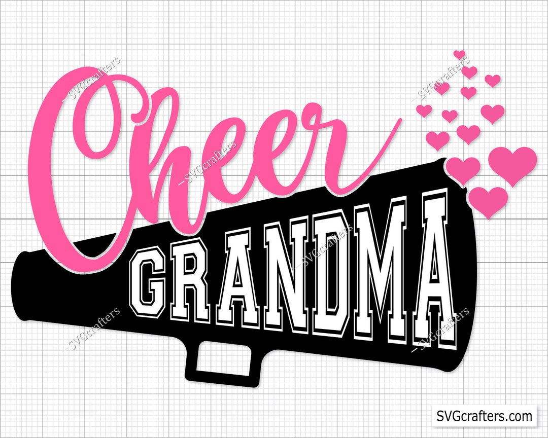 Cheer Grandma, Cheer Coach Svg, Cheerleader Svg, Coach Svg, Football ...