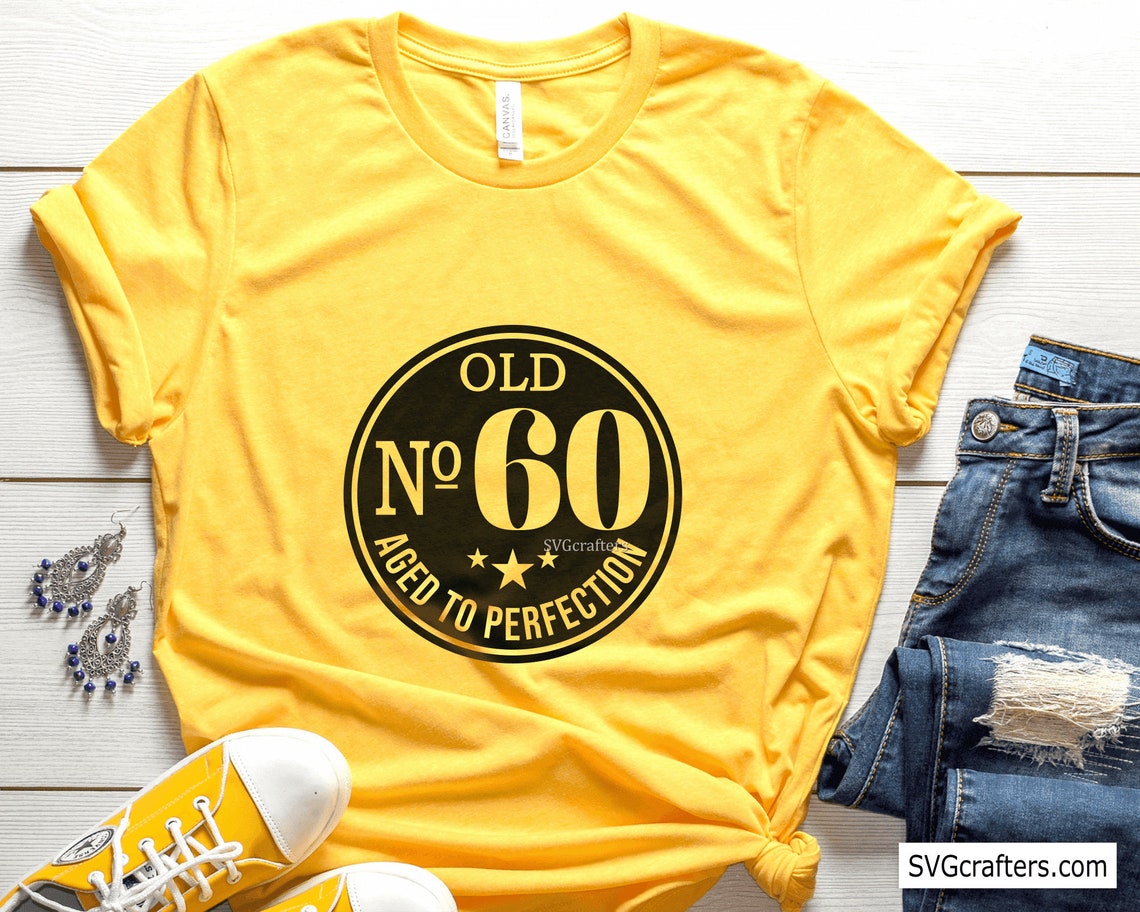 60th Birthday Svg 60th Svg Old Number 60 Svg 60th Cut File - Etsy