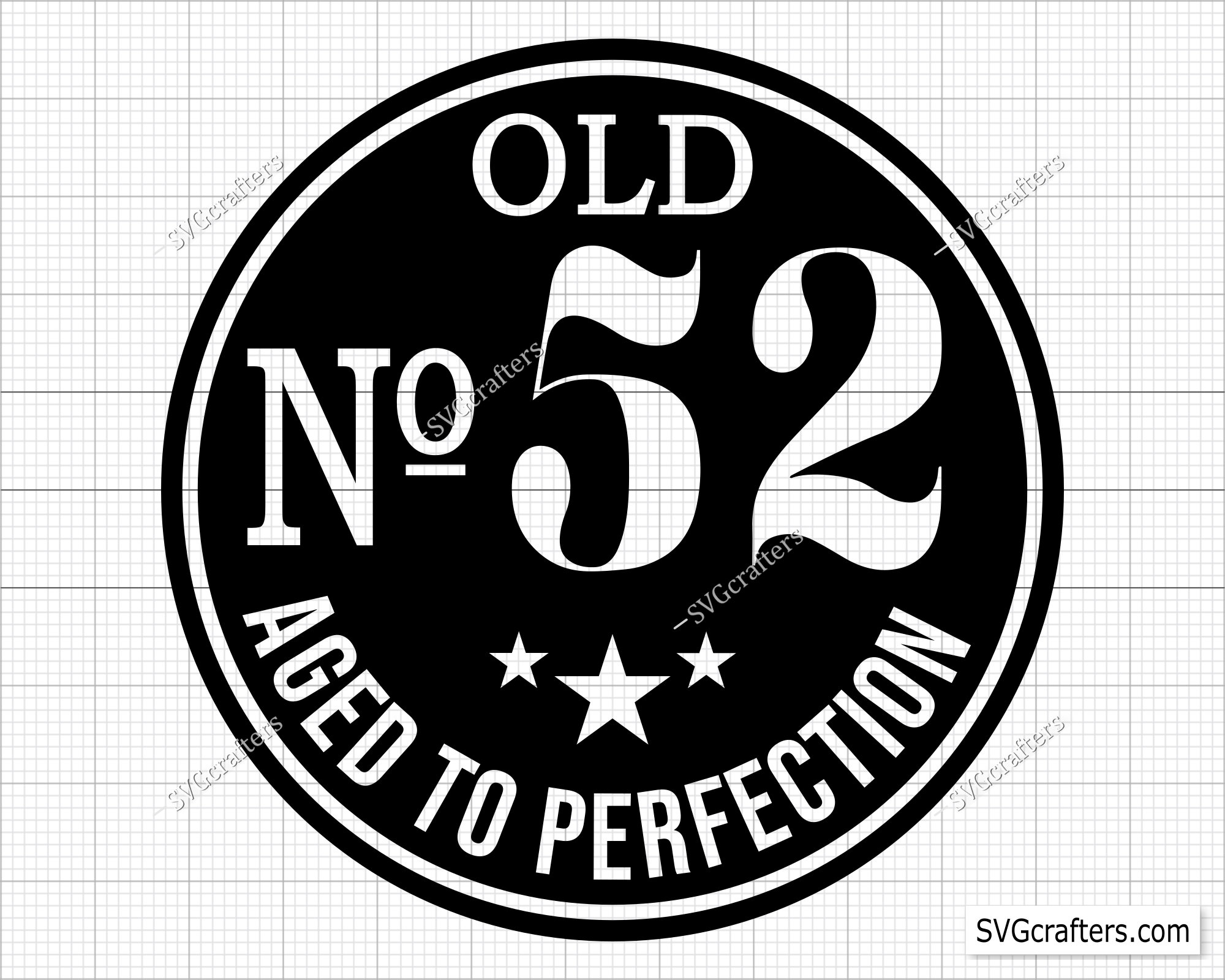 52nd Birthday Svg Png 52nd Svg Aged to Perfection Svg 52 - Etsy