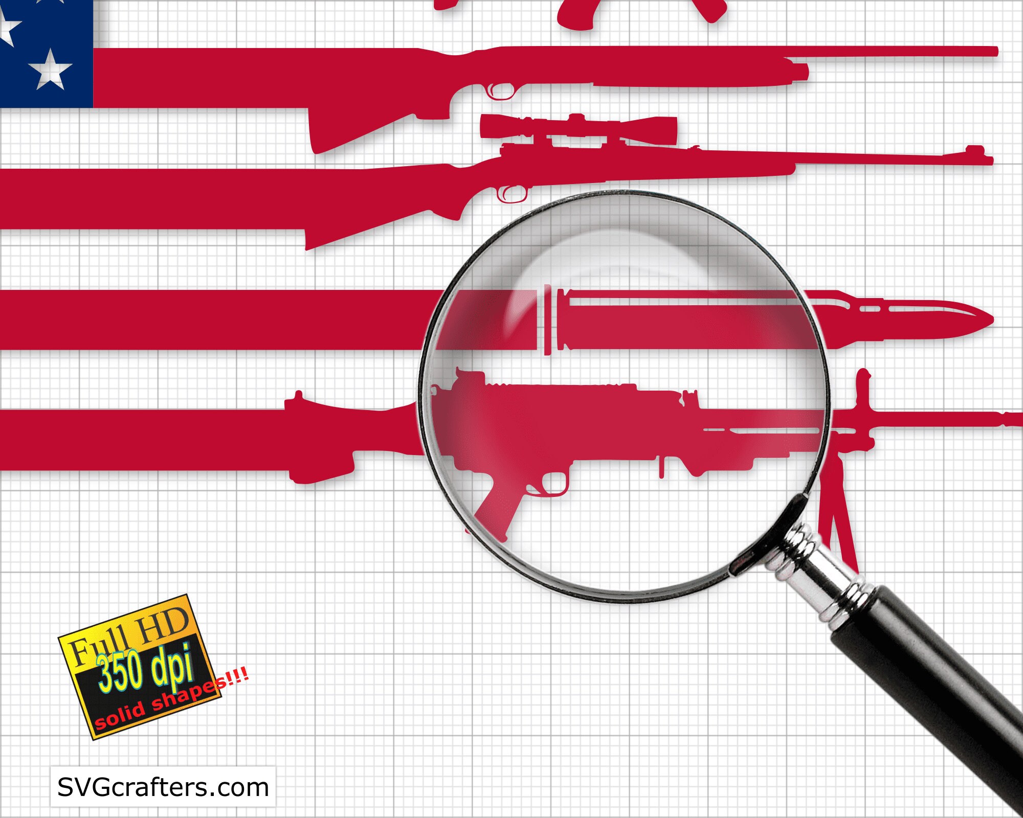 American Gun Flag Svg Rifle Flag Svg Guns Svg 2nd Amendment - Etsy India