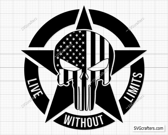 Punisher Skull Live Without Limits Svg Png Punisher Skull - Etsy Australia