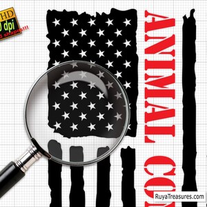 Animal Control Flag Svg Png, American Flag Svg, Animal Lover Svg, 4th ...