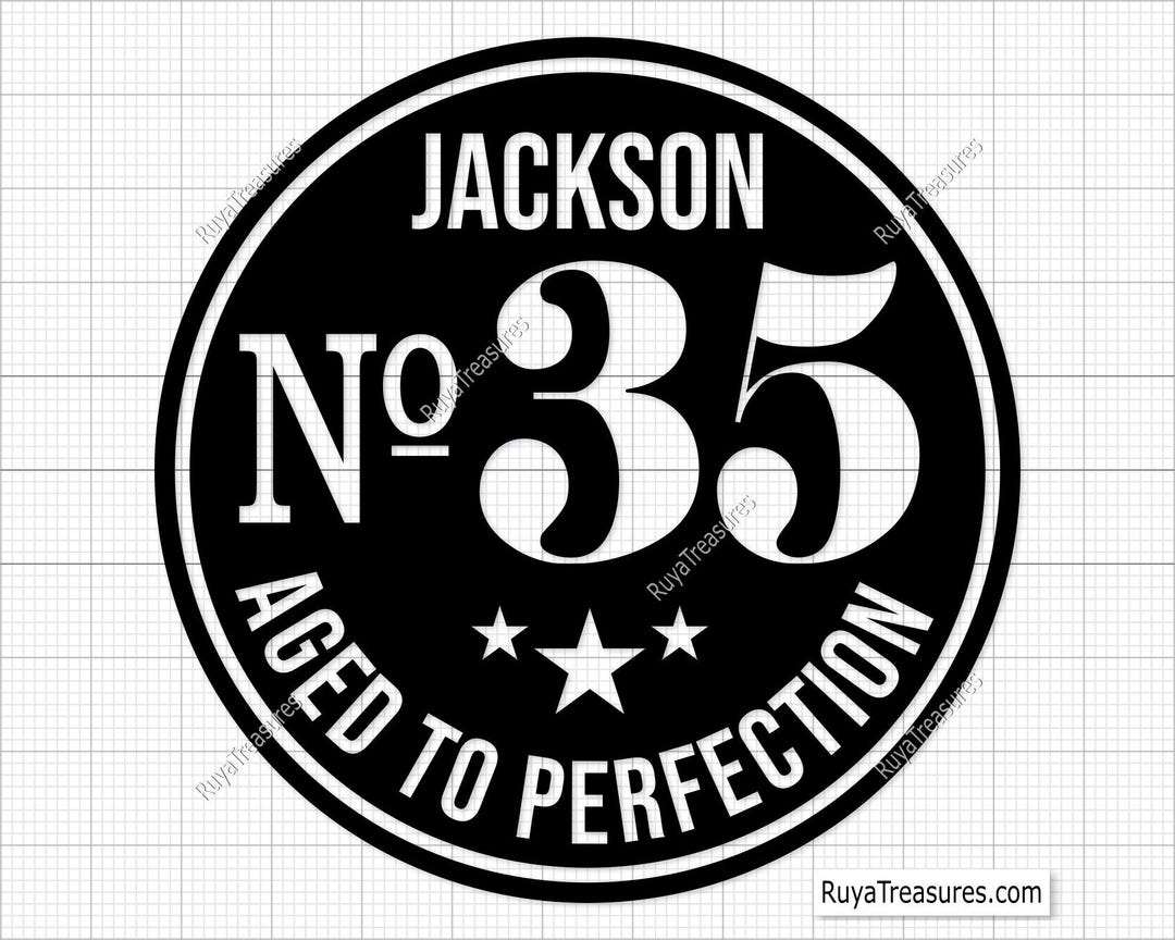 Custom 35th Birthday Svg, 35th Svg, Old Number 35 Svg, 35th Cut File ...