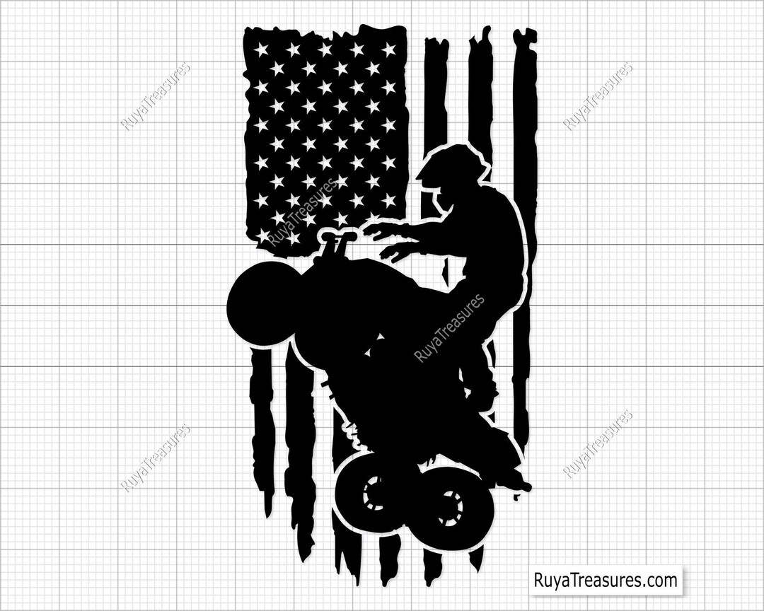 Quad Rider Flag Svg, Quad Bike Svg, Motorcycle Svg, Dirt Bike Svg ...