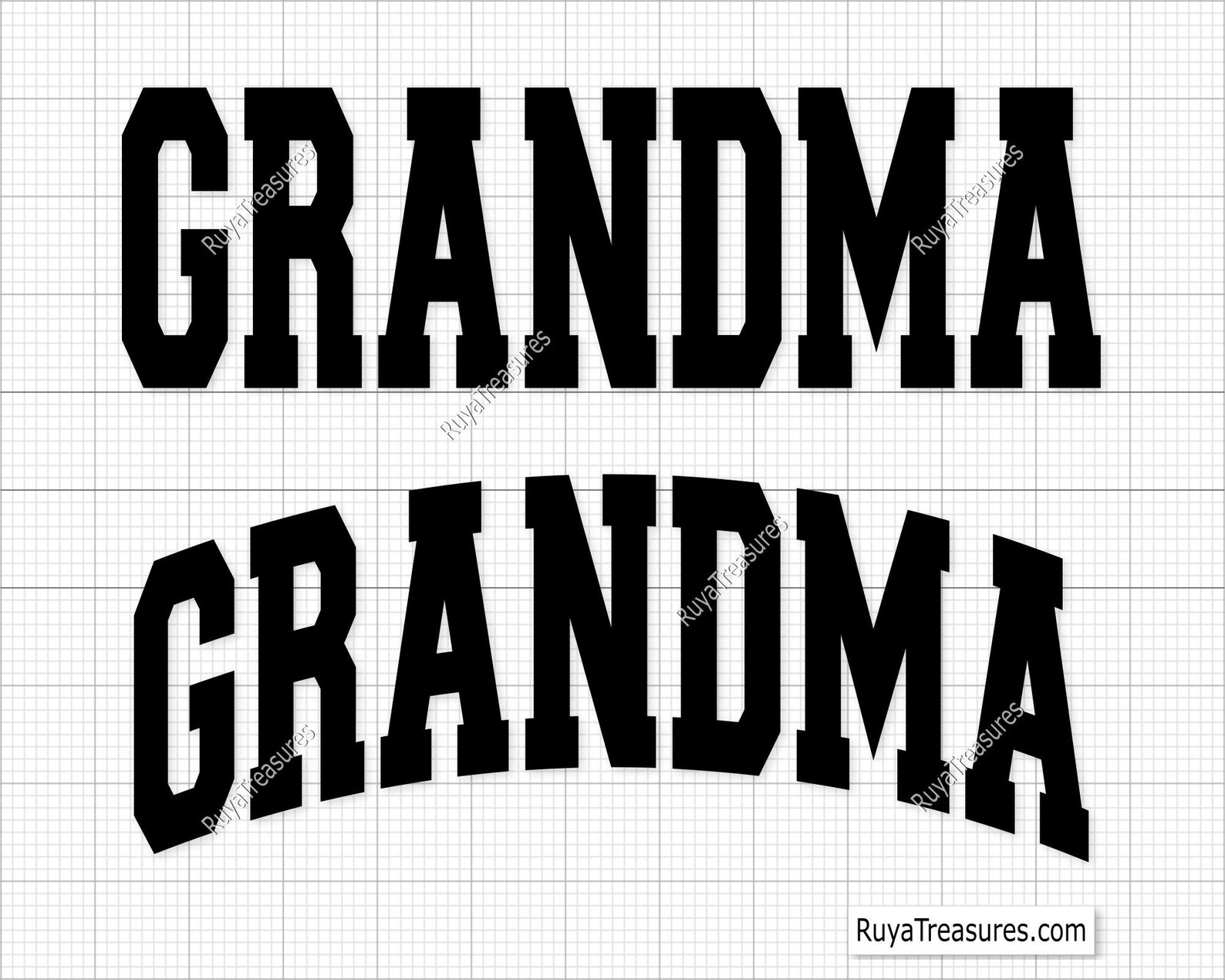 Grandma Varsity Svg Png, Grandma Varsity Curved Svg, Grandma Varsity ...