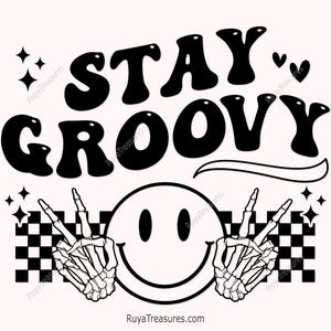 Groovy Svg Bundle, Boho Svg, Hippie Svg, Aesthetic Svg, Inspirational ...