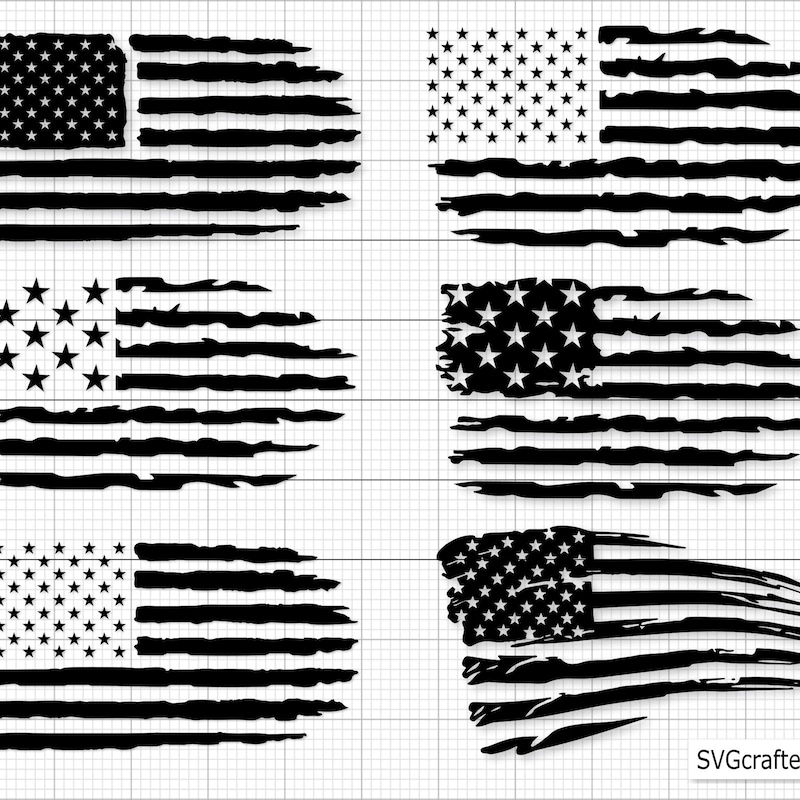 Tattered Flag Dxf - Etsy