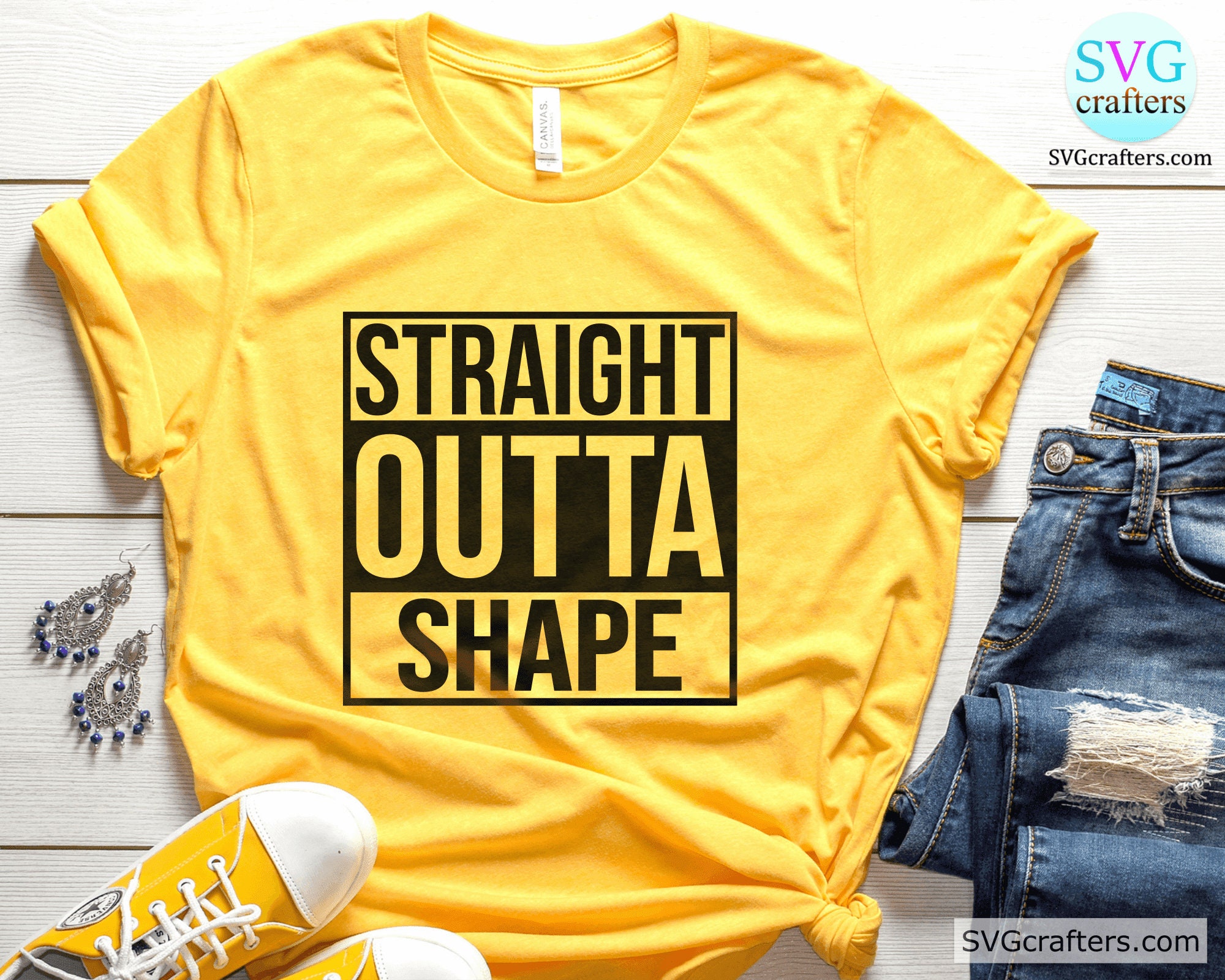Straight Outta Shape Svg Straight Outta Svg Fitness Svg | Etsy