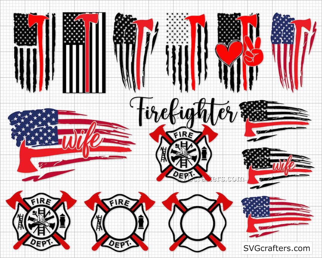 Firefighter Svg, Fireman Svg, Fire Dept Svg, Fire Department Svg, Fire ...