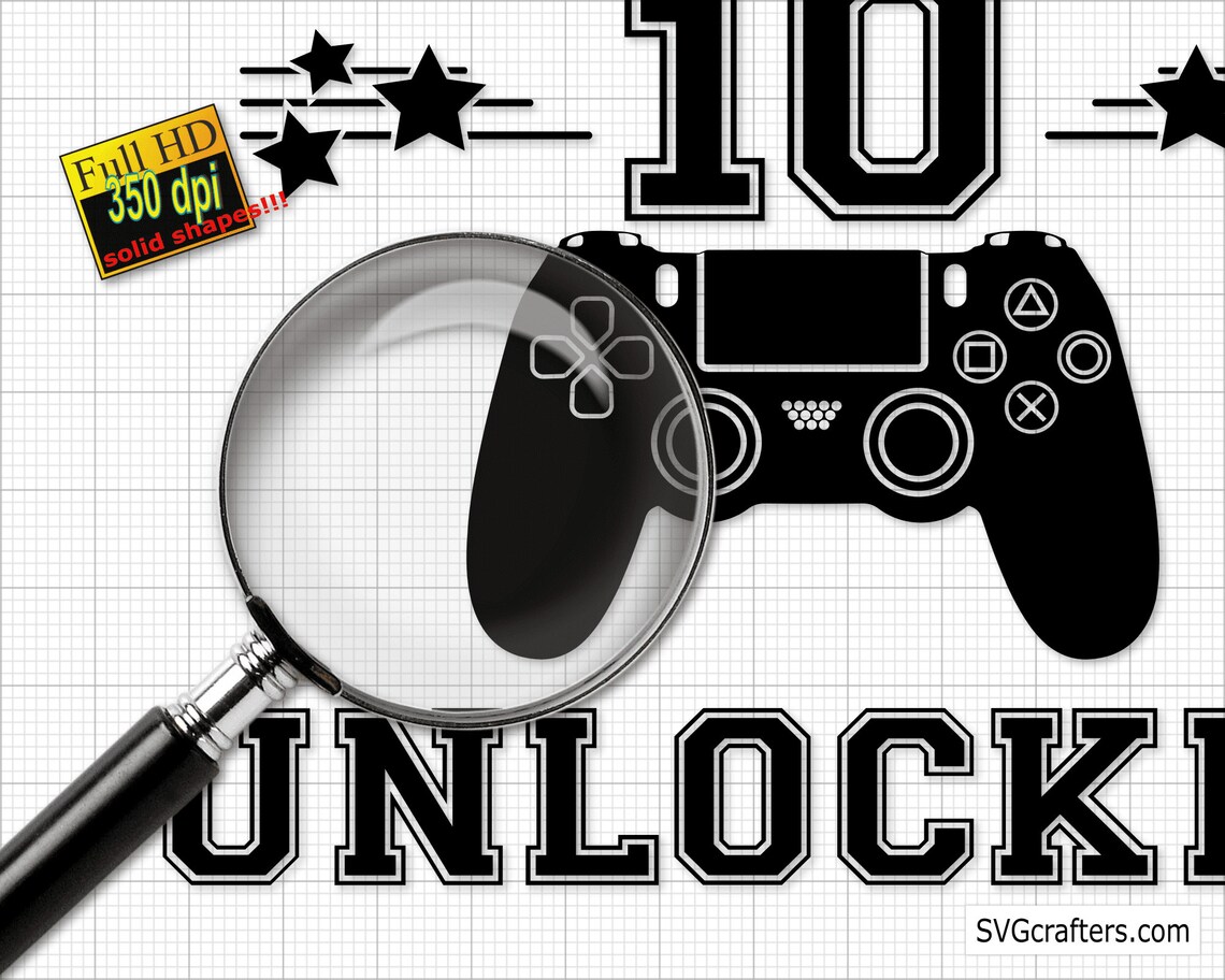 Level 10 Unlocked Svg 10th Birthday Svg My 10th Birthday - Etsy