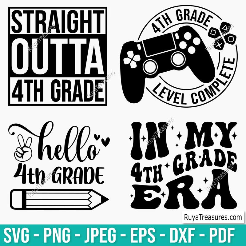 Fourth Grade Svg - Etsy
