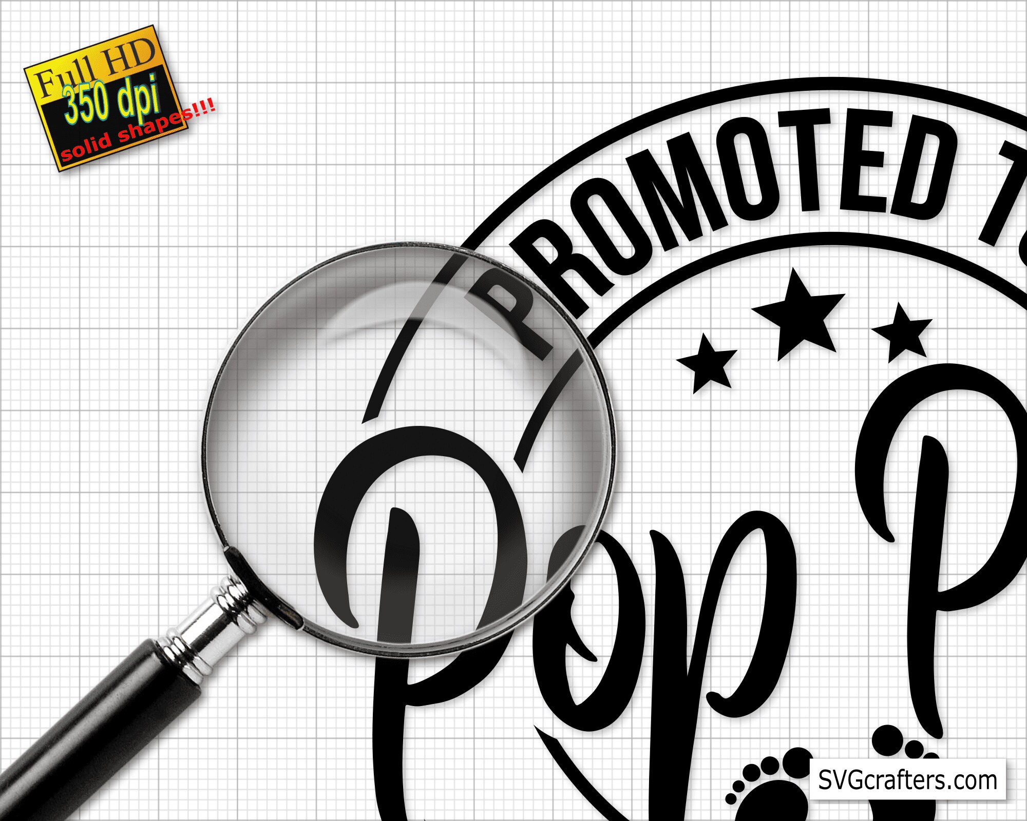 Promoted to Pop Pop Svg Png Baby Announcement Svg - Etsy