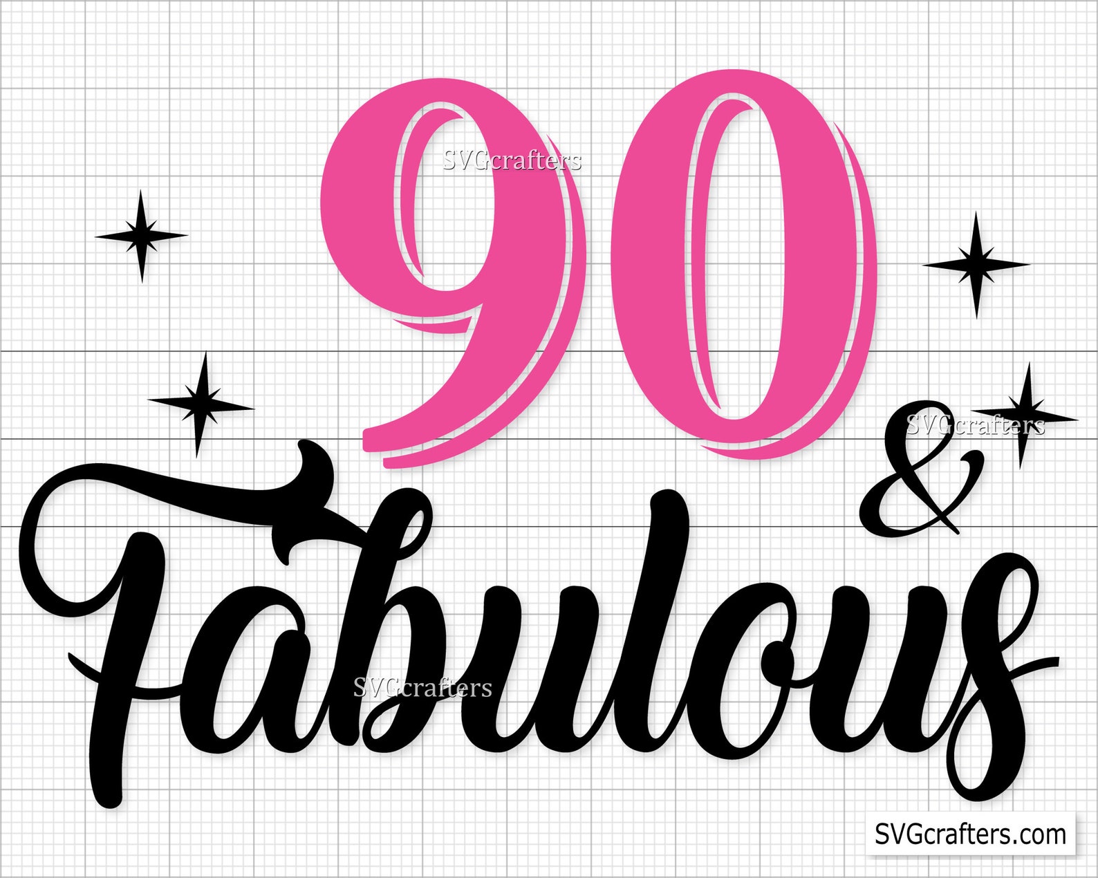 90th Birthday Svg 90th Svg Old Number 90 Svg Vintage 1932 - Etsy