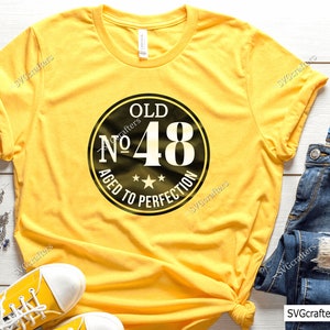 48th Birthday Svg Png, 48th Svg, Aged to Perfection Svg, 48 and ...
