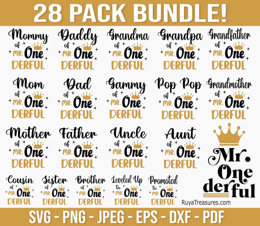 Mr Onederful Svg Png, First Birthday Svg Png, 1st Birthday Svg ...